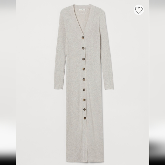 H&M | Dresses | Hm Long Rib Knit Dress | Poshmark